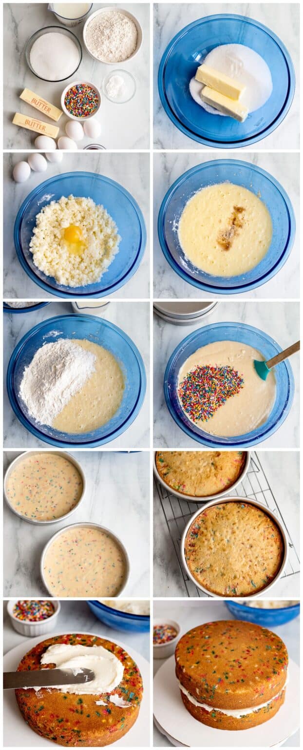 Funfetti Cake Recipe - Easy Dessert Recipes
