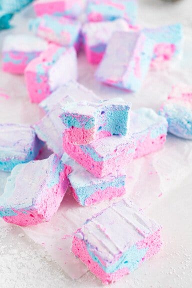 Cotton Candy Marshmallows Recipe - Easy Dessert Recipes