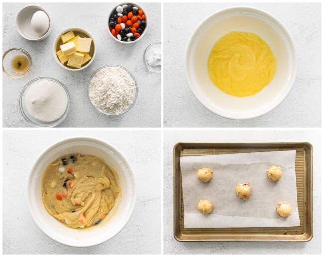 Halloween M&M Cookies Recipe - Easy Dessert Recipes