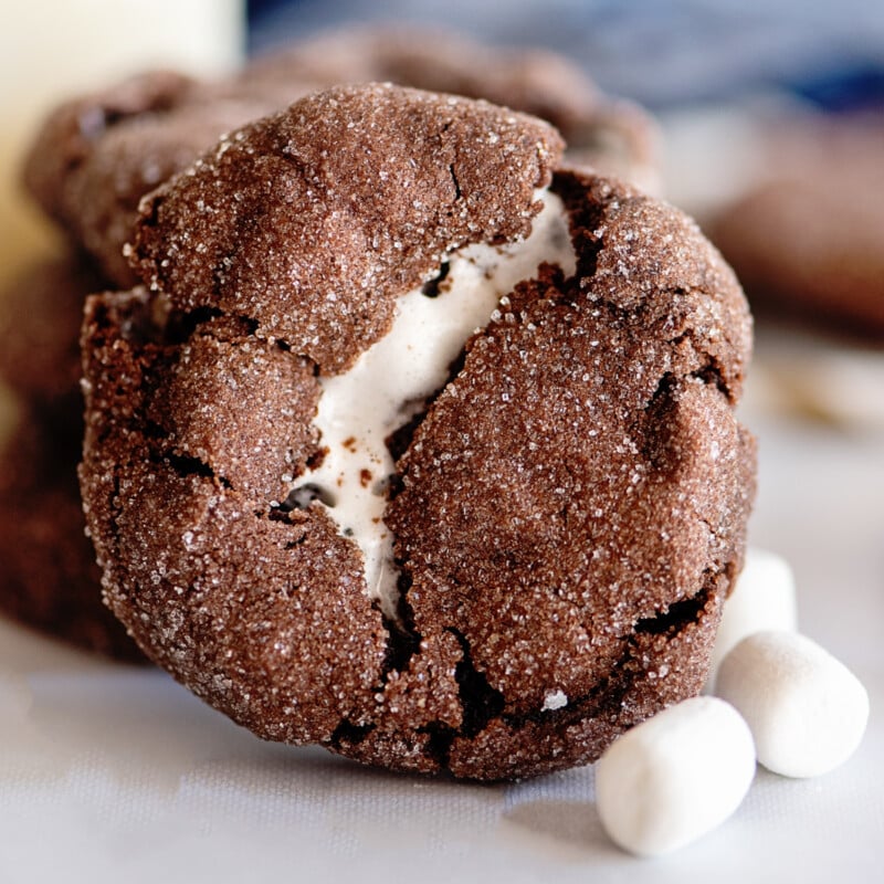 Chocolate Marshmallow Cookies Recipe - Easy Dessert Recipes