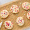 Confetti Cake Cookies Recipe (Crumbl Copycat) - Easy Dessert Recipes