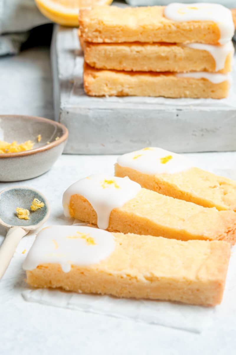Iced Lemon Shortbread Cookies Recipe - Easy Dessert Recipes