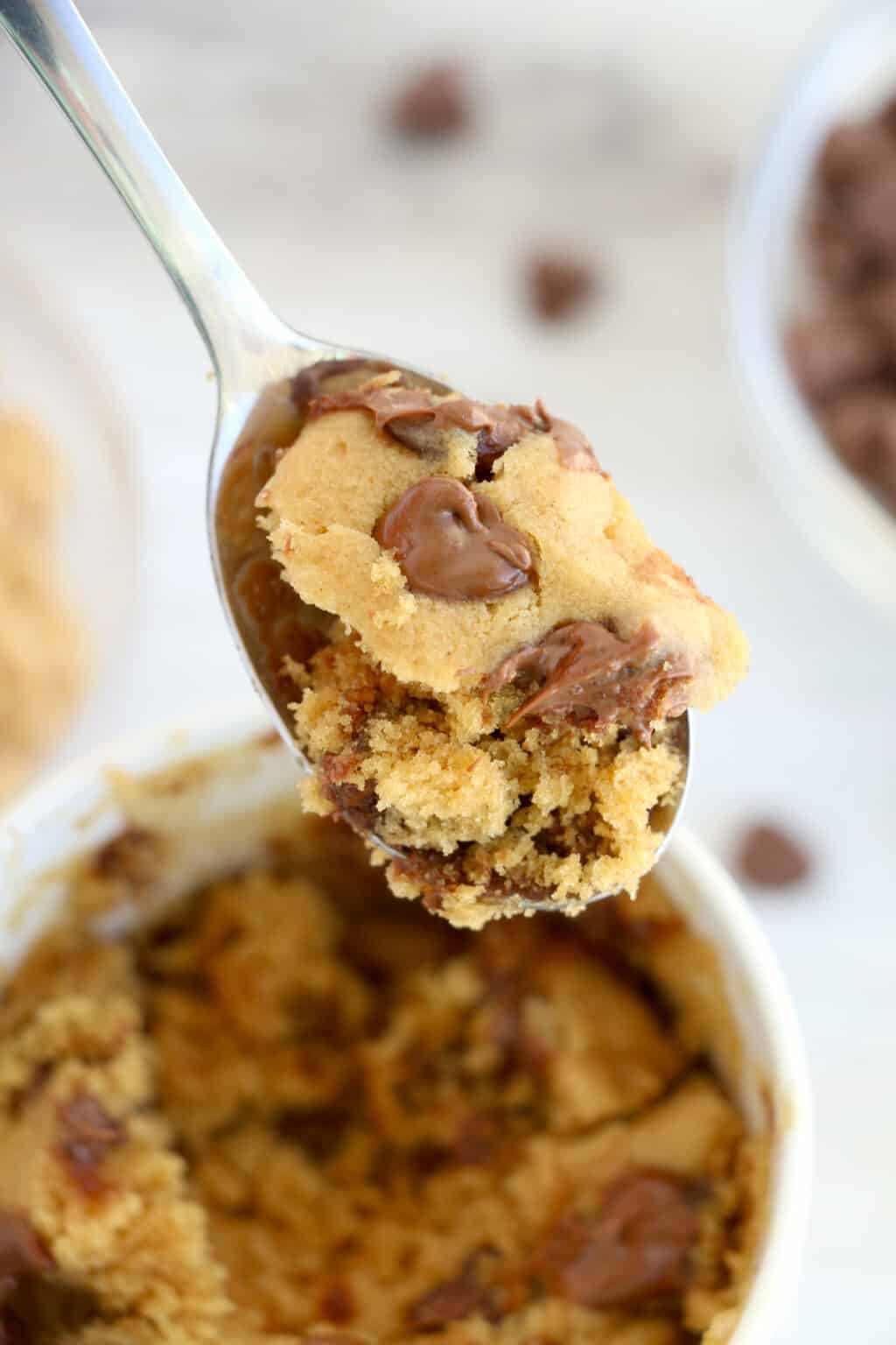 Peanut Butter Chocolate Chip Mug Cake Recipe - Easy Dessert Recipes