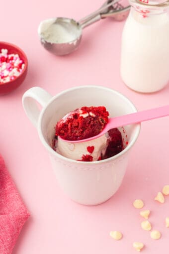 Red Velvet Mug Cake Recipe - Easy Dessert Recipes