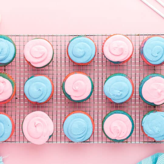 Cotton Candy Cupcakes (Made with Cake Mix!) - Easy Dessert Recipes