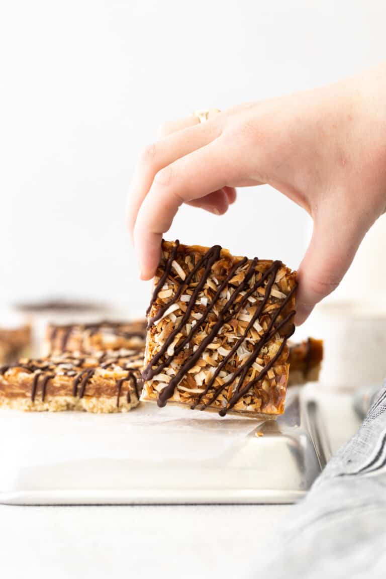 Samoa Bars Recipe - Easy Dessert Recipes