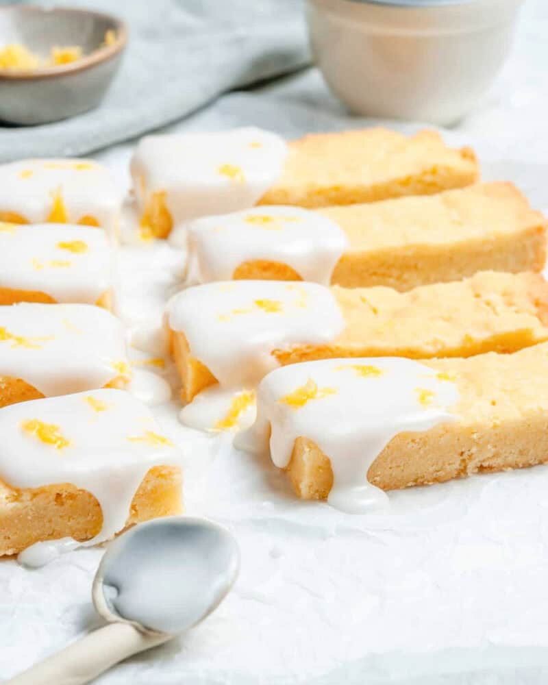 Iced Lemon Shortbread Cookies Recipe - Easy Dessert Recipes