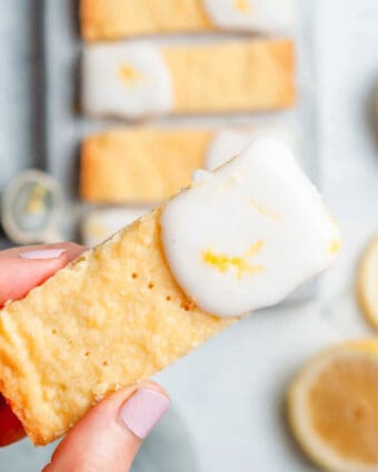 Iced Lemon Shortbread Cookies Recipe - Easy Dessert Recipes