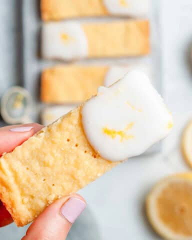 Iced Lemon Shortbread Cookies Recipe - Easy Dessert Recipes
