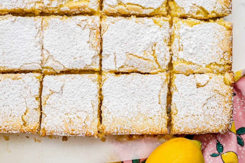 Lemon Bars with Shortbread Crust - Easy Dessert Recipes