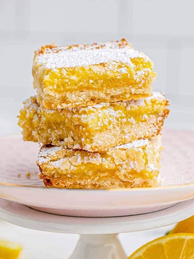 Lemon Bars with Shortbread Crust - Easy Dessert Recipes