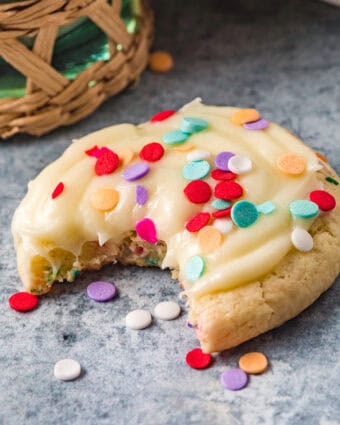 Confetti Cake Cookies Recipe (Crumbl Copycat) - Easy Dessert Recipes