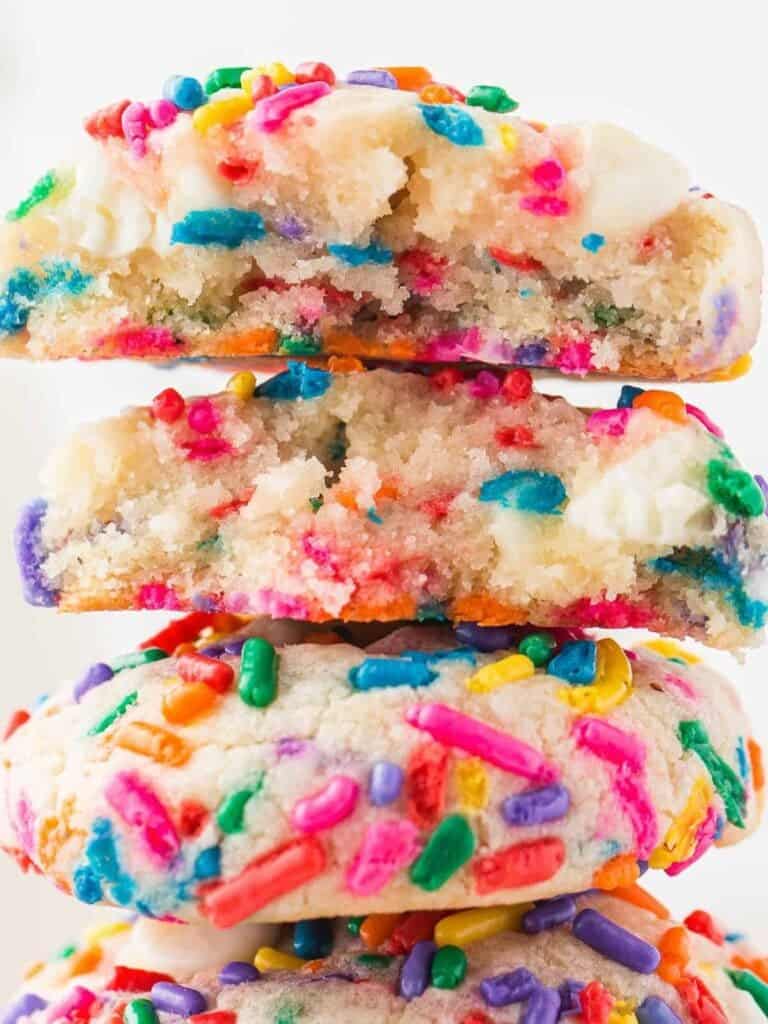 Homemade Funfetti Cookies Recipe - Easy Dessert Recipes