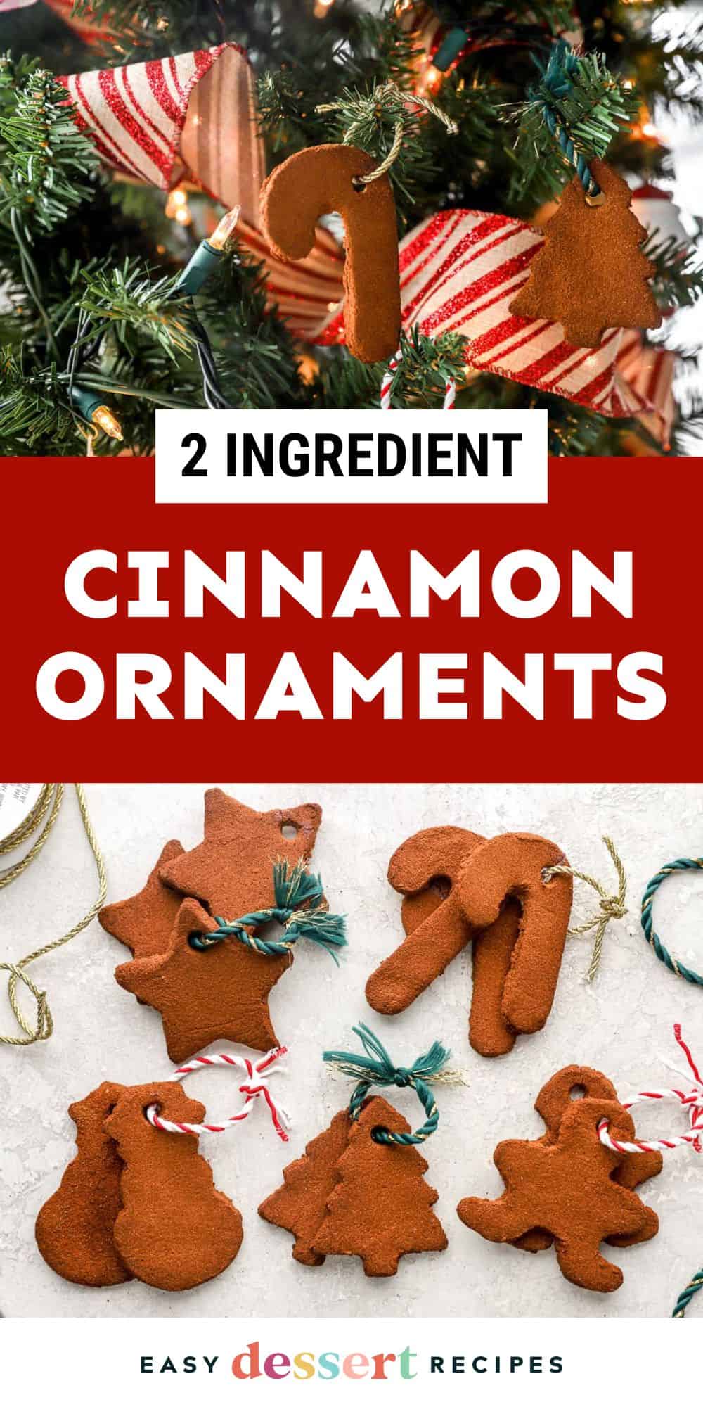 Cinnamon Ornaments Recipe (2 Ingredients!) - Easy Dessert Recipes